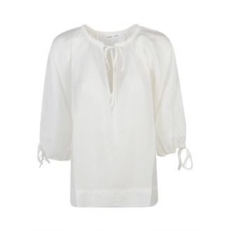 Sams&oslash;e & Sams&oslash;e Samateran SS Bluse - - Blouses & Shirts - Damen - Wei&szlig; - S