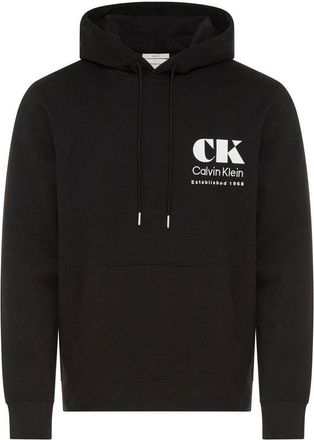 Calvin Klein Jeans Kapuzensweatshirt gro&szlig;er R&uuml;ckendruck, Regular Fit, reine Baumwolle