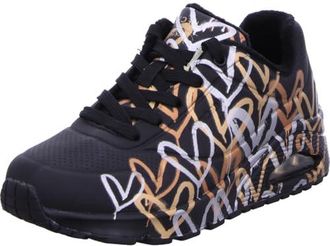 Skechers Uno-Metallic Love 155523-BKGD, Womens Sneakers, Black, 38 EU