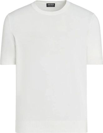 Ermenegildo Zegna Homme, Tops, Blanc, Taille: L Z Lux Leisurewear T-Shirt