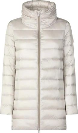 Save The Duck Femme, Vestes, Beige, Taille: 40 FR Lydia Long Down Jacket