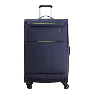 Carpisa LEVITY GO V2. Gro&szlig;er halbstarrer Trolley, Gr&ouml;&szlig;e L (49 x 79 x 31) aus 100% R-PET, GR&Uuml;N ORIENTIERTES Material. Doppelte abnehmbare R&auml;der. TSA-Vorh&auml;ngesc