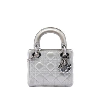 Dior Pre-owned Lady Dior Mini Bag - - Pre-owned - Damen - Grau - ONE SIZE
