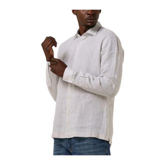 Genti S7054-1120 Leinenhemd - - Shirts - Herren - Beige - L