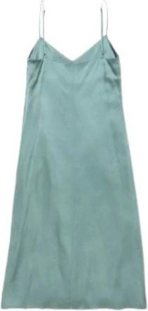 Acne Studios Femme, Robes, Vert, Taille: 38 FR Satin Lace Midi Dress