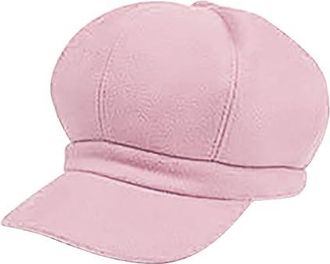 Generic Chapeau pour femme Automne et Hiver Chaud Mode Laine B&eacute;ret Peintre Chapeau d&ocirc;me Chapeau Dames Cap, rose, Taille unique