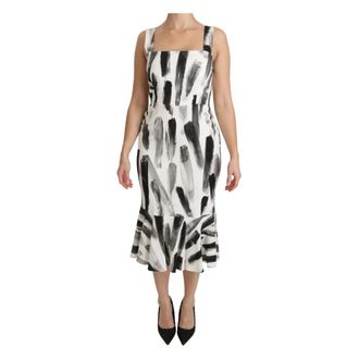 Dolce & Gabbana Schickes Monochromes Midi-Kleid - - Dresses - Damen - Mehrfarbig - L