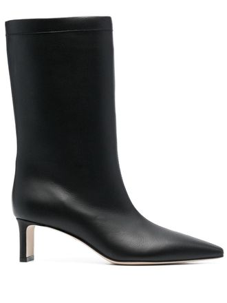 Fabiana Filippi bottines en cuir 55 mm à bout pointu - Noir