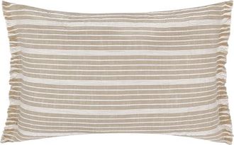 furn. Yard Tide Textured Stripe Outdoor-Kissen mit Polyesterfüllung - Natur - 40 x 60 cm