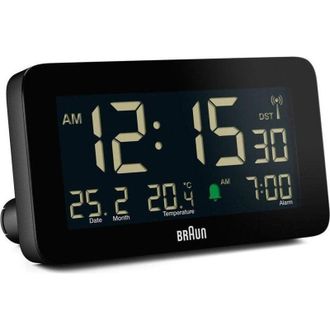 Braun BC10 Digitalwecker schwarz funktionales Design