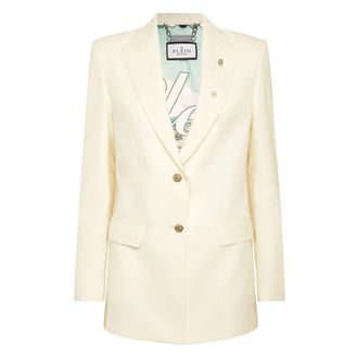 Philipp Plein Blazer Racing - - Jackets - Damen - Wei&szlig; - S