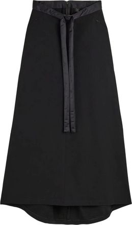 Yohji Yamamoto Femme, Jupes, Noir, Taille: 42 FR Padded-Detail Maxi Skirt