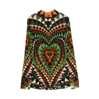 Farm Rio Farm Rio, Femme, Pulls, Multicolore, Taille: 36 FR Heart Deco Blouse