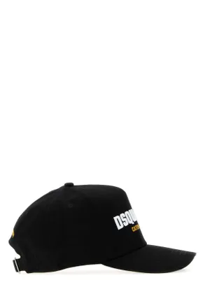 Dsquared2 Nero Cappelli Exterior: Cotton Hat