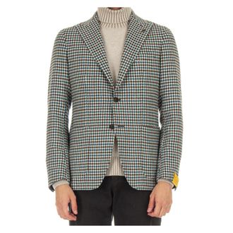 Tagliatore Woll-Houndstooth-Jacke - - Jackets - Herren - Mehrfarbig - XL