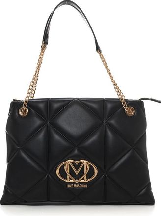 Love Moschino Femme, Sacs, Noir, Taille: ONE Size Quilted Shopper Bag