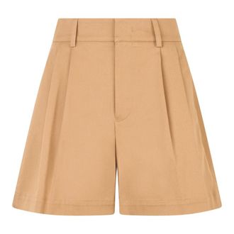 Red Valentino Femme, Shorts, Beige, Taille: 34 FR High-waisted Pleated Shorts