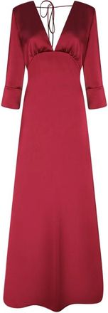 Blanca Vita Femme, Robes, Rouge, Taille: 44 FR Albox Flared Maxi Dress