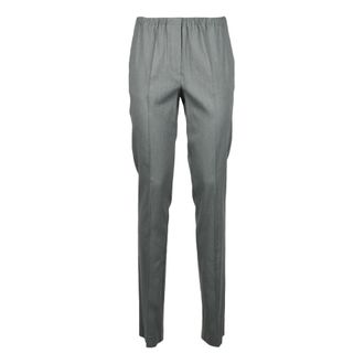 Alysi Schmal geschnittene Hose - - Trousers - Damen - Grau - M