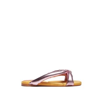 La DoubleJ Luxuri&ouml;se Knot Slides - - Shoes - Damen - Gelb - 40 EU
