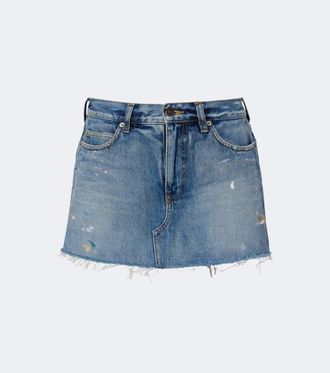 Balenciaga Jupe-short en denim