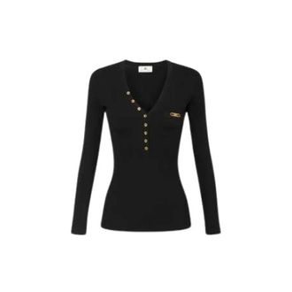 Elisabetta Franchi Damen, Strickwaren, Schwarzk, LGr&ouml;&szlig;e