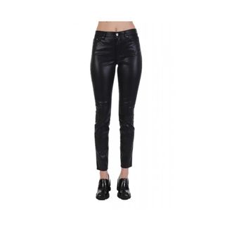 Karl Lagerfeld 5 Pocket Skinny Metallic Denim Hose - - Trousers - Damen - Schwarzk - W28