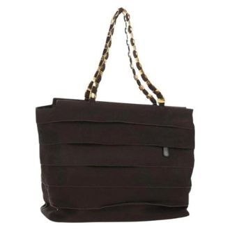 Ferragamo Pre-owned Canvas Schultertasche - - Pre-owned - Damen - Braun - ONE SIZE