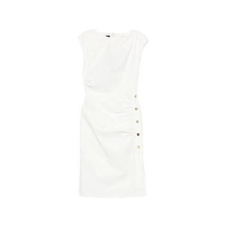 Pinko Pinko - Robe midi Alissa - Femme - Robes - Blanc - Taille: 40 FR