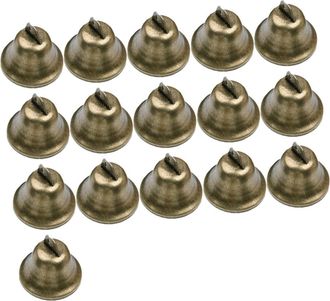 Cabilock 16 St&uuml;ck Teiliges Vintage DIY Glocken aus Bronzefarbenem Metall Jingle Bells f&uuml;r Handwerk Windspiele Schmuckanh&auml;nger und Weihnachtsdeko Langlebig und 