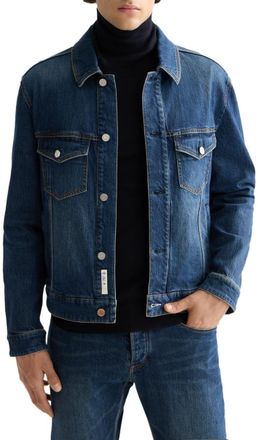 Scotch & Soda Herren 750 Years Celebration Denim Trucker Jacket Jeansjacke, Let It Rain 410, XL