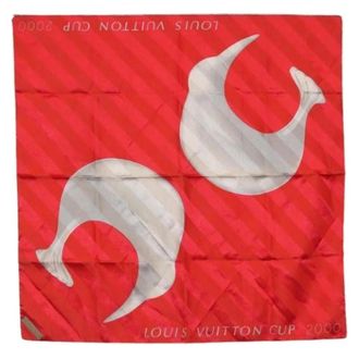 Louis Vuitton Pre-owned Vintage Silk Scarf - Femme - Pre-owned - Rouge - Taille: ONE Size