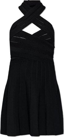 Balmain Femme, Robes, Noir, Taille: 40 FR Robe &agrave; &eacute;paules d&eacute;nud&eacute;es