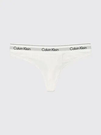 Calvin Klein String en m&eacute;lange de coton et modal avec bande logot&eacute;e