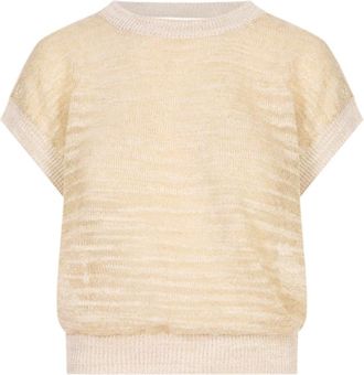 PESERICO Femme, Pulls, Beige, Taille: 38 FR Tricots ras du cou