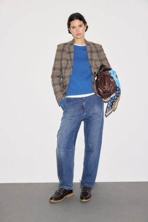 Gerard Darel Veste &agrave; carreaux en laine vierge - JULIANE - Camel