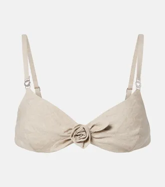 Coperni Bralette aus Leinen