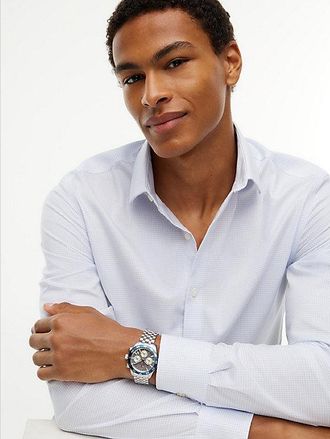 Tommy Hilfiger Montre chronographe acier inoxydable cadran gris