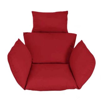 Generic Schaukelstuhlkissen, Standardmodell, Ersatzkissen f&uuml;r Schaukel-Eierst&uuml;hle, mit Kopfst&uuml;tze, Gurtdesign verhindert Verrutschen. Gef&uuml;llt mit weicher und 