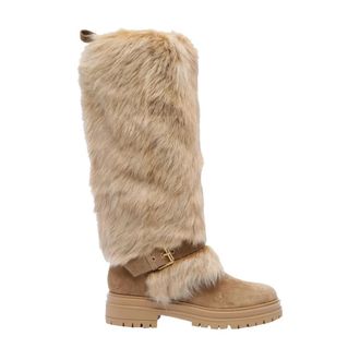 Gianvito Rossi Stilvolle schwarze Leder-Stiefeletten - - Shoes - Damen - Beige - 38 1/2 EU