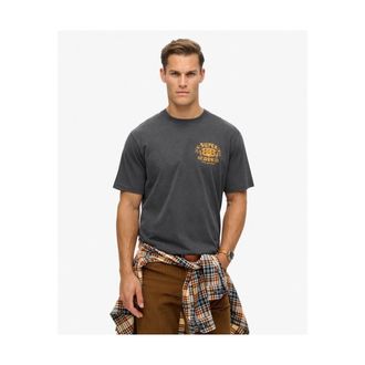 Superdry T-shirt ample &agrave; motif de motard rock