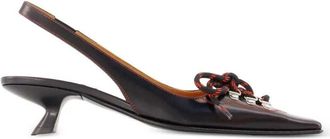 Marni Escarpins &agrave; lacets et bride arri&egrave;re