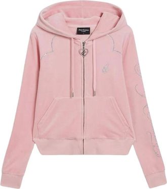 Juicy Couture Femme, Sweatshirts et sweats &agrave; capuche, Rose, Taille: 36 FR Polyester SweaT-shirt