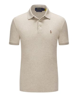 Ralph Lauren Softes Jersey-Poloshirt mit Pony-Stickerei, Custom Slim Fit in