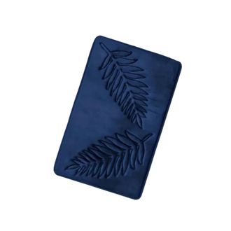 Generic 3-teilige Badezimmermatte aus Memory-Schaum, ultraweich und saugf&auml;hig, dick, waschbar, for Toilettenwannen-Set(Blue 50x80cm)