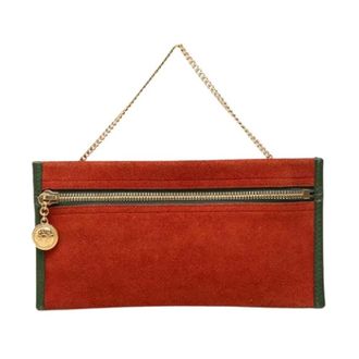 Gucci Pre-owned Suede Pouch - - Pre-owned - Damen - Rot - ONE SIZE