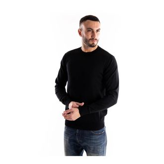 Paolo Pecora Rundhals-Strickware - - Knitwear - Herren - Schwarzk - 2XL