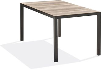 DCB Garden Dcb Garden - boston - Table de jardin en alu plateau en polywood imitation bois