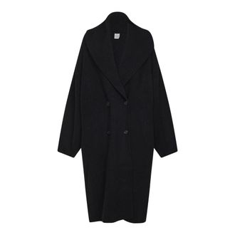 Toteme Femme, Manteaux, Noir, Taille: 38 FR Gilet Cardigan C&ocirc;tel&eacute; Crois&eacute;