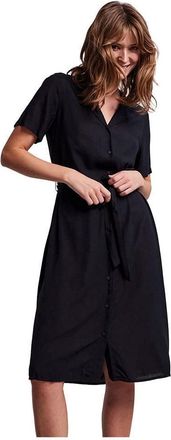 Pieces Pieces Womens PCOLIVIA SS Dress NOOS BC Midikleid, Black, XS